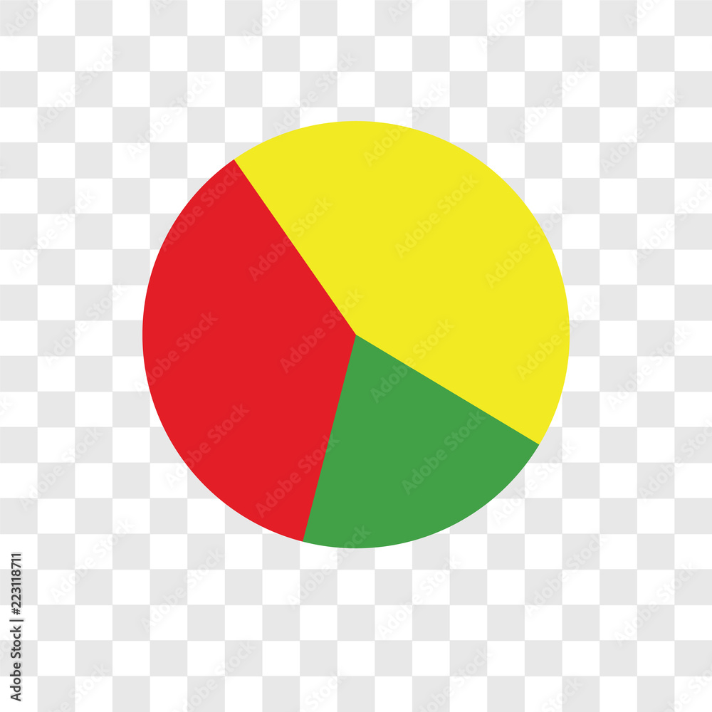 Pie chart vector icon isolated on transparent background, Pie chart ...