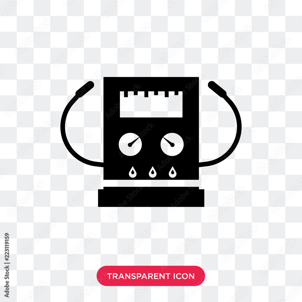 Gas station vector icon isolated on transparent background, Gas station ...