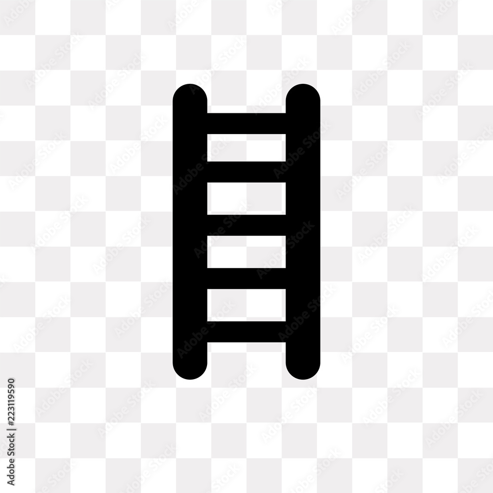 ladder icon on transparent background. Modern icons vector illustration ...