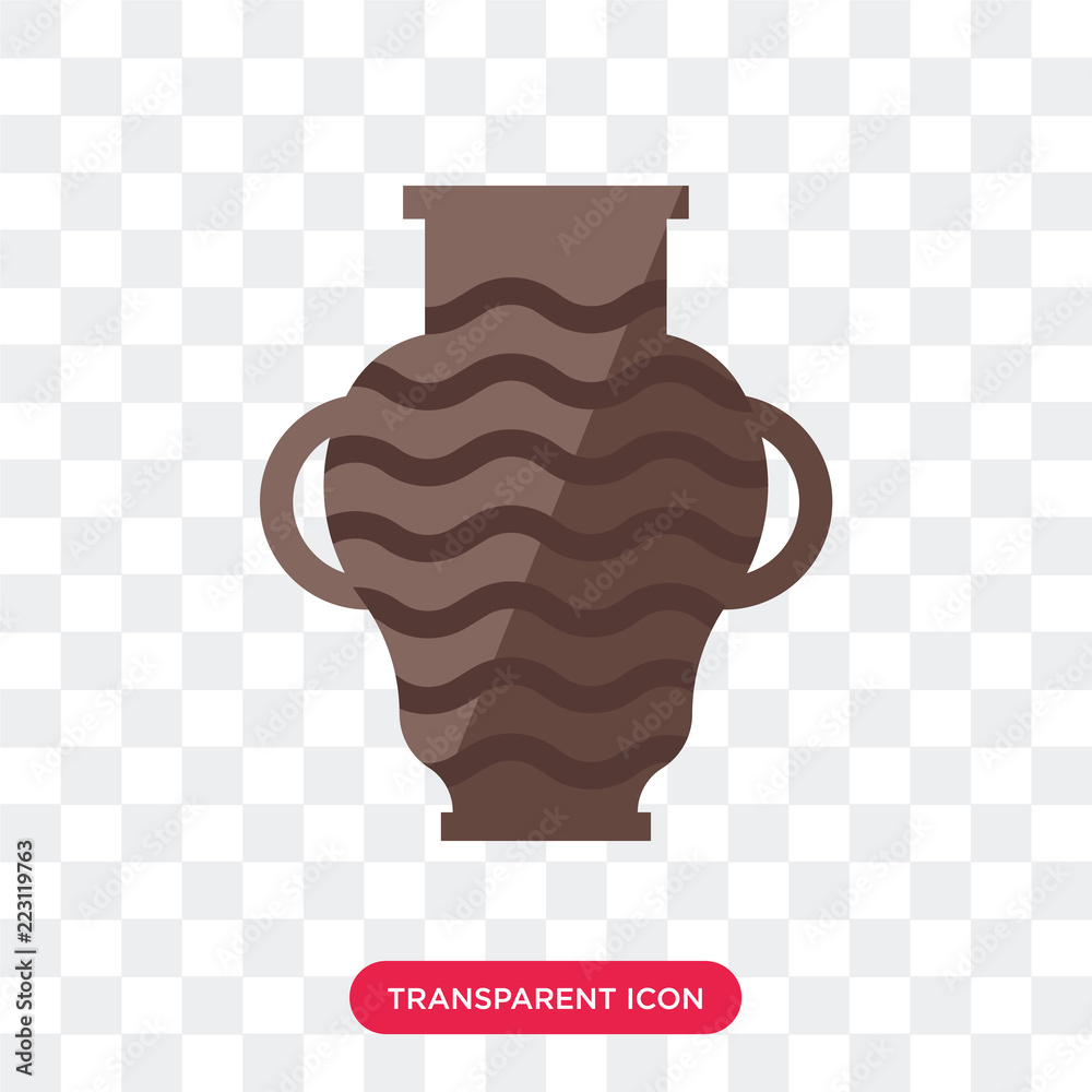 Pottery vector icon isolated on transparent background, Pottery logo ...