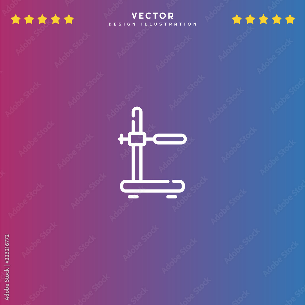 Premium Symbol of Stand Related Vector Line Icon Isolated on Gradient ...