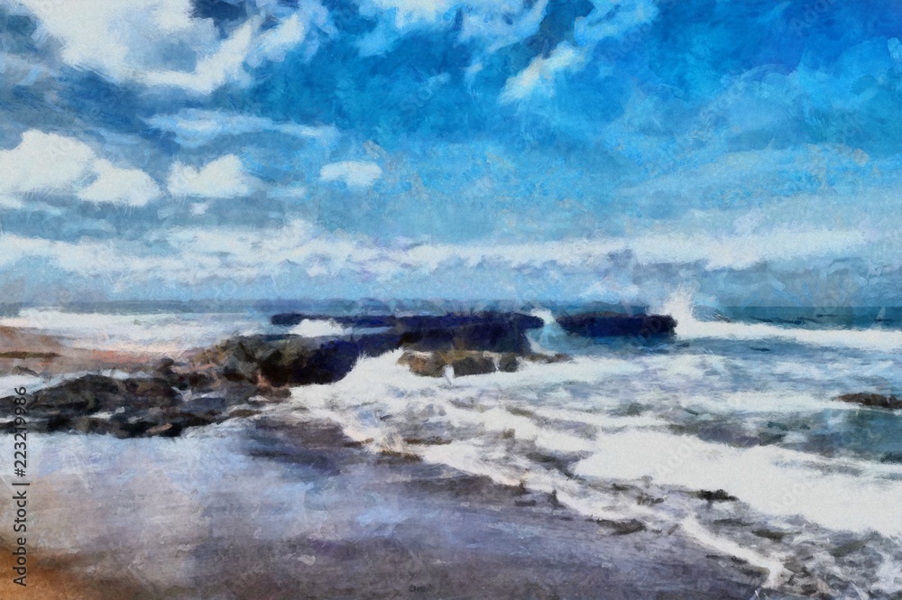 Digital Prints Scenic Waves Large Scale Landscape Fine Art Print Prints ...