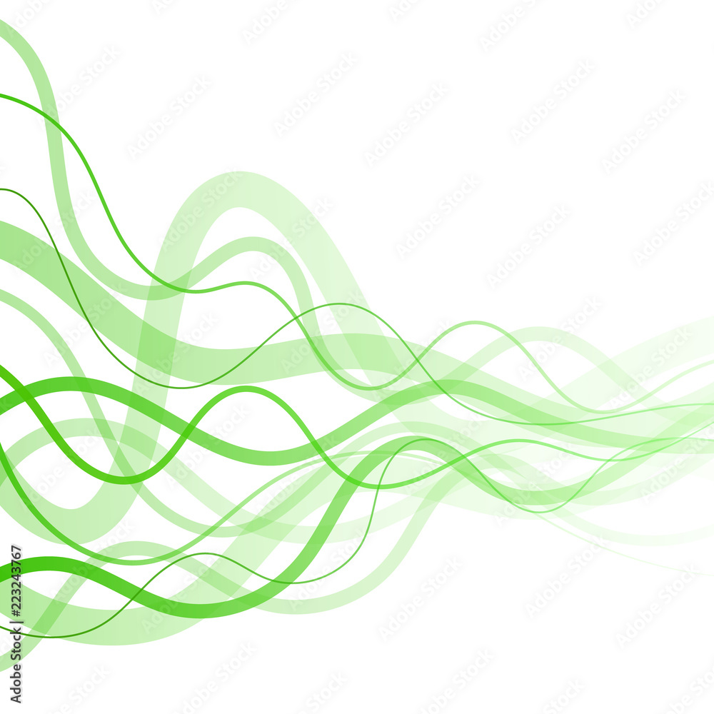 Abstract Green Lines