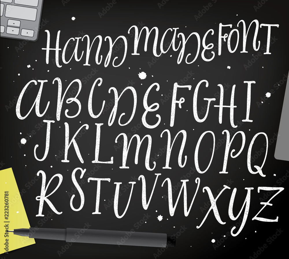 Vector Alphabet. Exclusive Custom Letters. Lettering and Custom ...