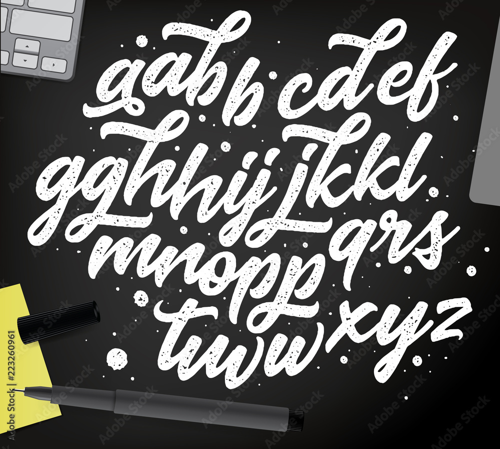 Vector Alphabet. Exclusive Custom Letters. Lettering and Custom ...