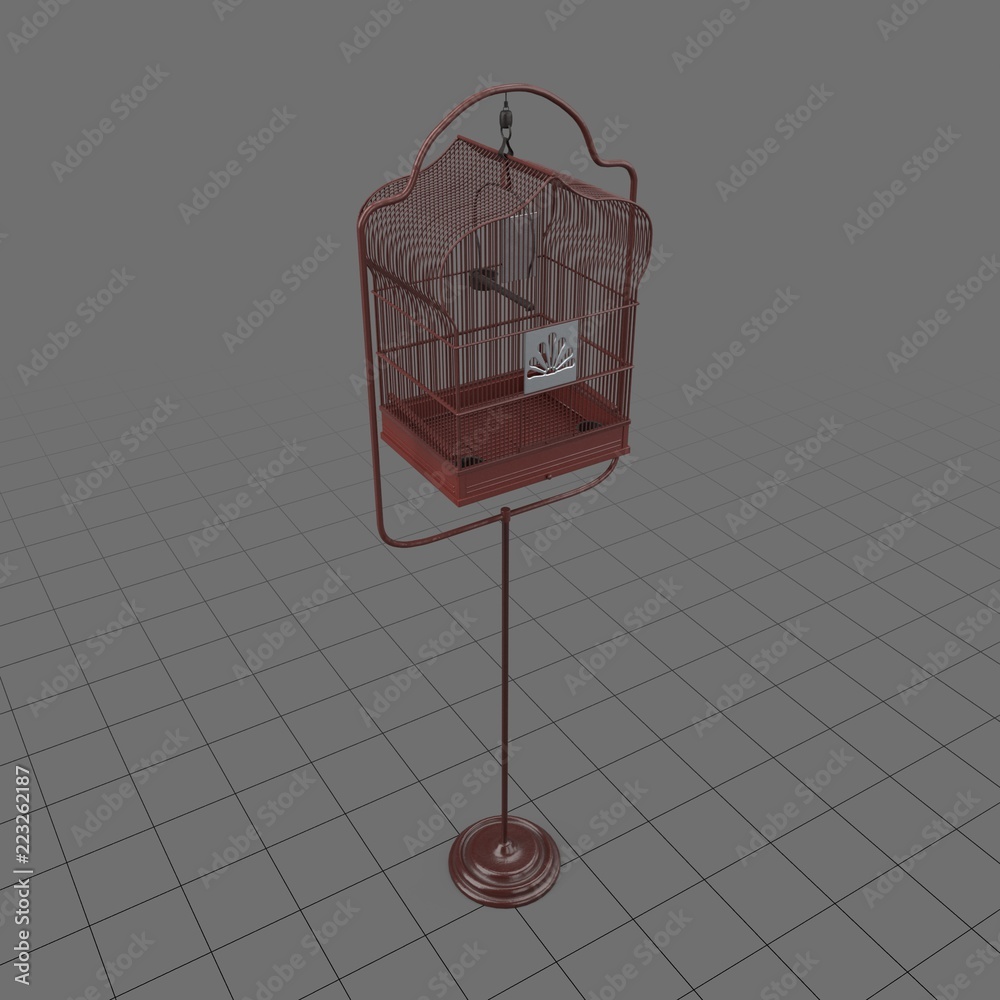 Vintage birdcage Stock 3D asset | Adobe Stock