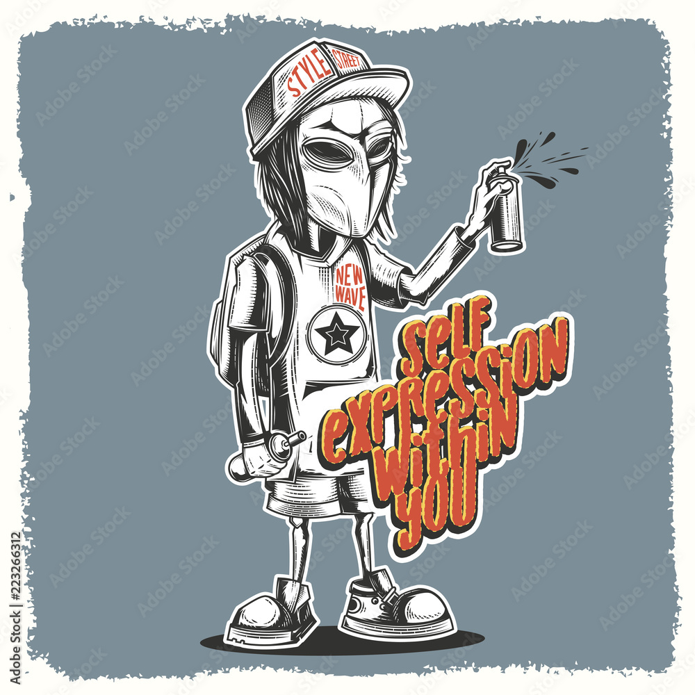 How To Draw A Graffiti Cartoon Character