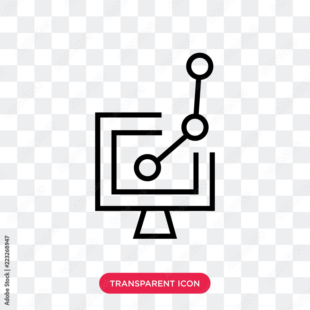 Stats vector icon isolated on transparent background, Stats logo design ...