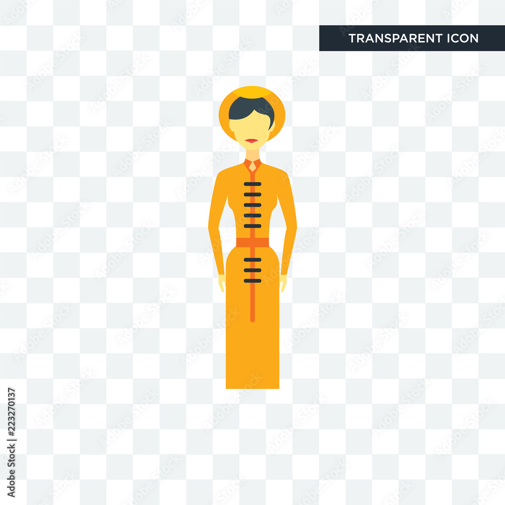 Vietnamese vector icon isolated on transparent background, Vietnamese ...