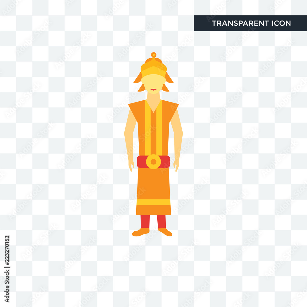 Thai vector icon isolated on transparent background, Thai logo design ...