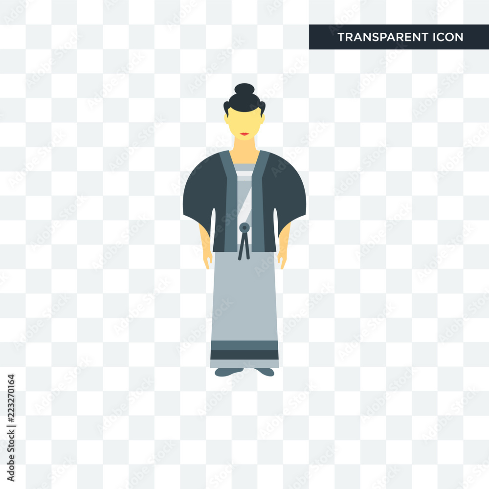 Japanese vector icon isolated on transparent background, Japanese logo ...