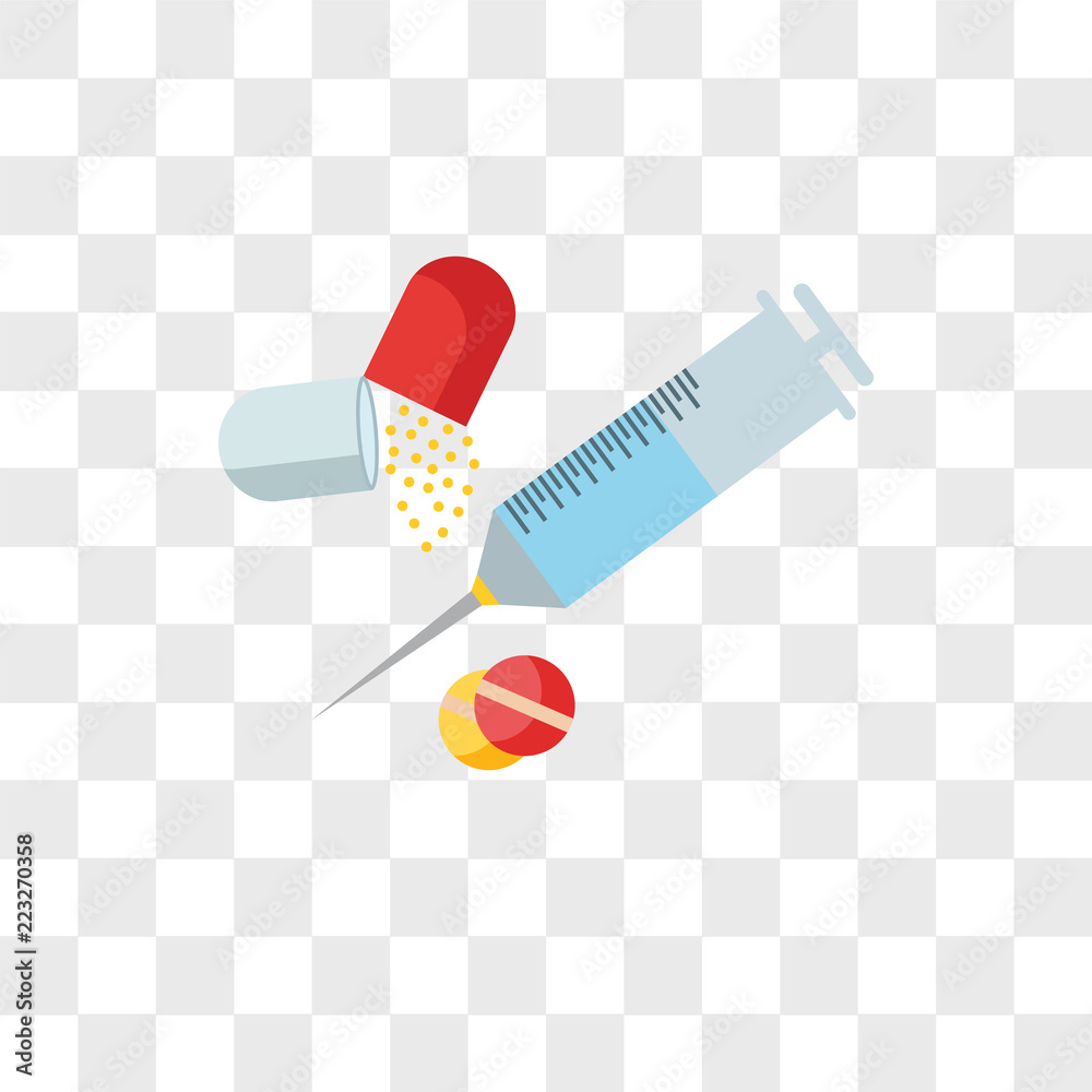 Drug vector icon isolated on transparent background, Drug logo design ...