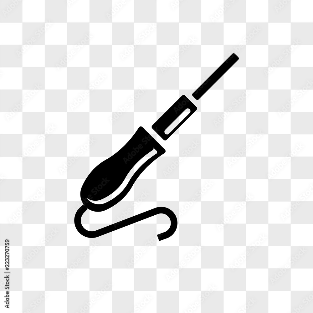 Iron soldering vector icon isolated on transparent background, Iron ...