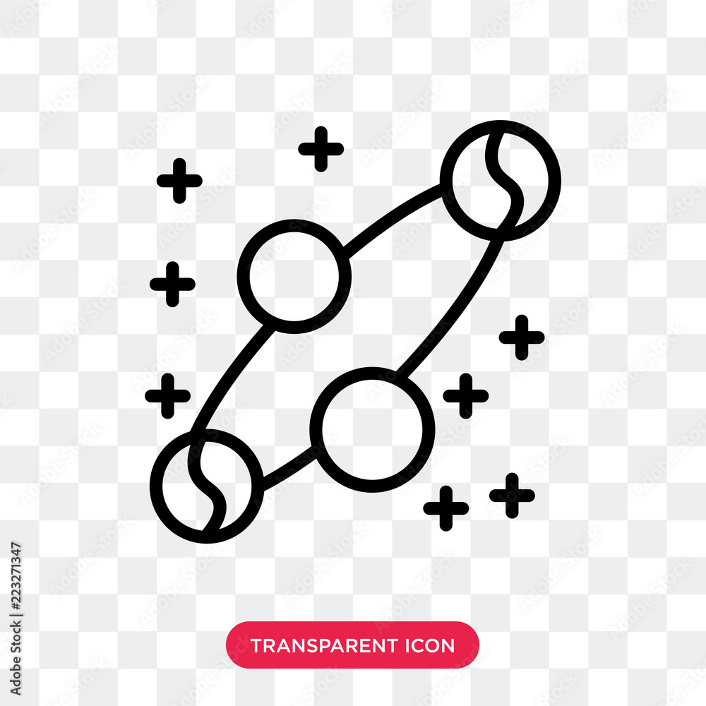 Solar system vector icon isolated on transparent background, Solar ...