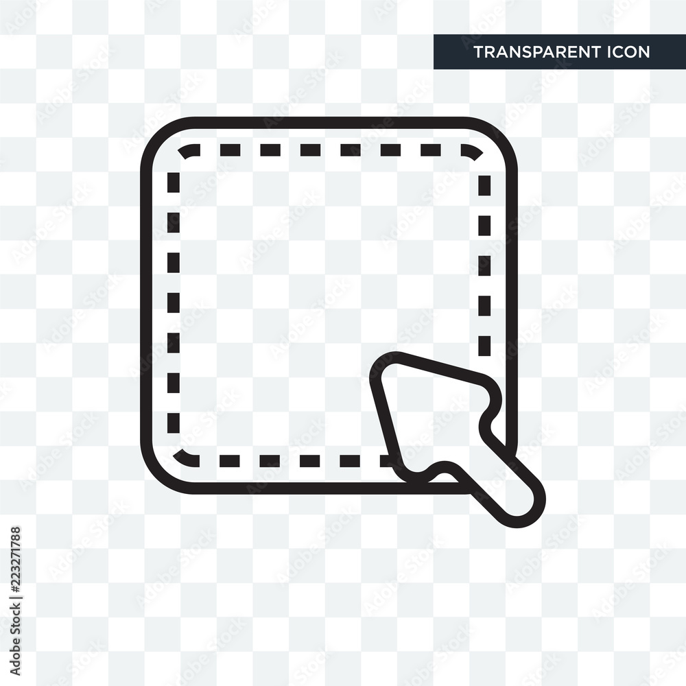 Select vector icon isolated on transparent background, Select logo ...