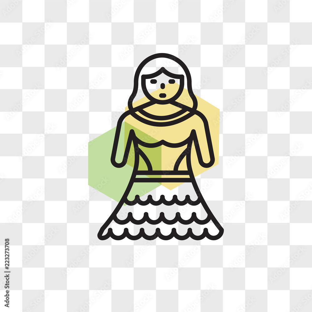 Princess vector icon isolated on transparent background, Princess logo ...