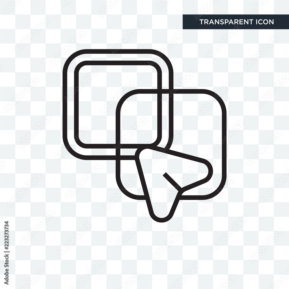 Paint Selection vector icon isolated on transparent background, Paint ...