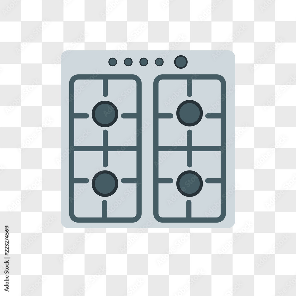 Hob vector icon isolated on transparent background, Hob logo design ...