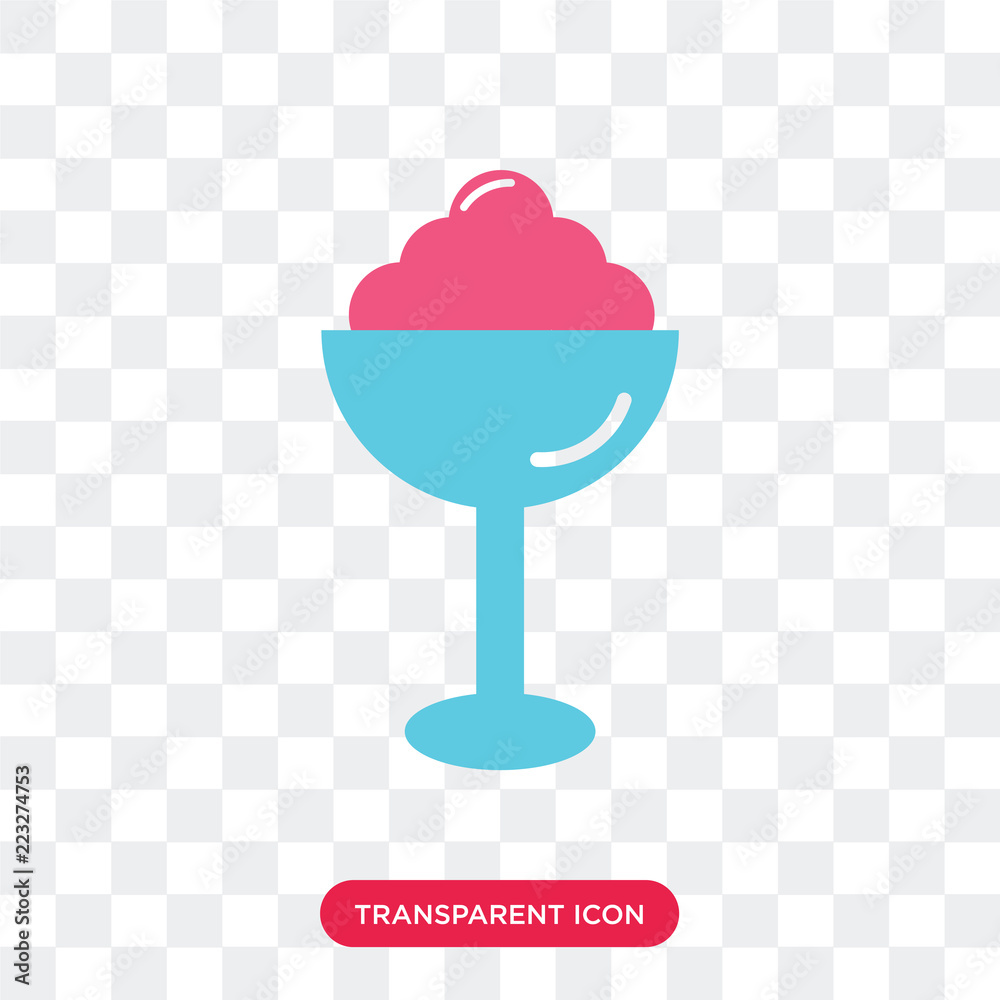 Milkshake vector icon isolated on transparent background, Milkshake ...