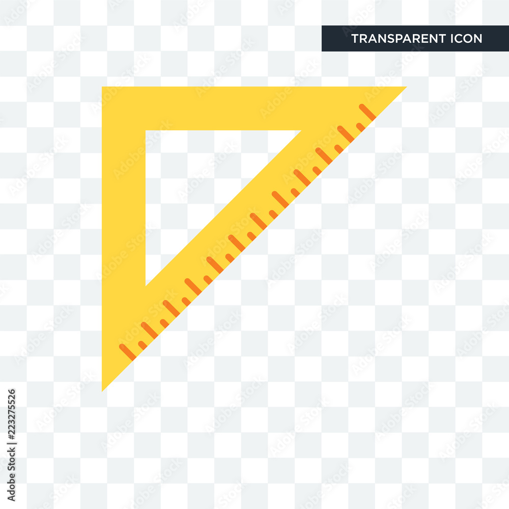 Ruler vector icon isolated on transparent background, Ruler logo design ...