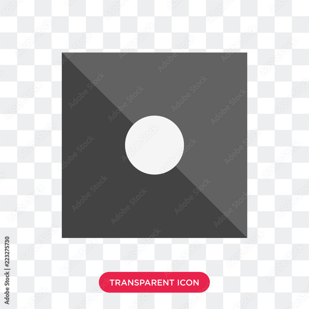 Die vector icon isolated on transparent background, Die logo design ...