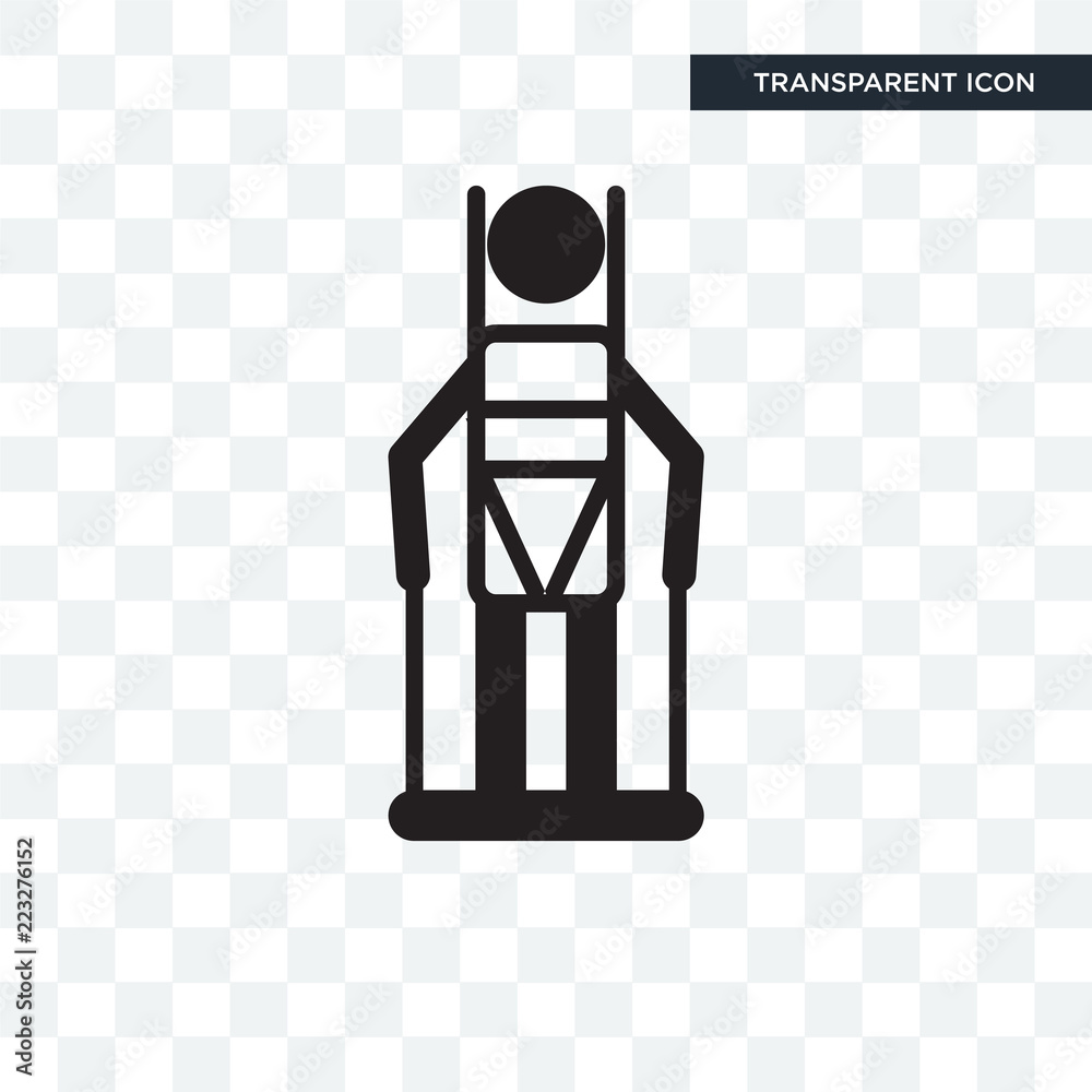 Rehabilitation vector icon isolated on transparent background ...