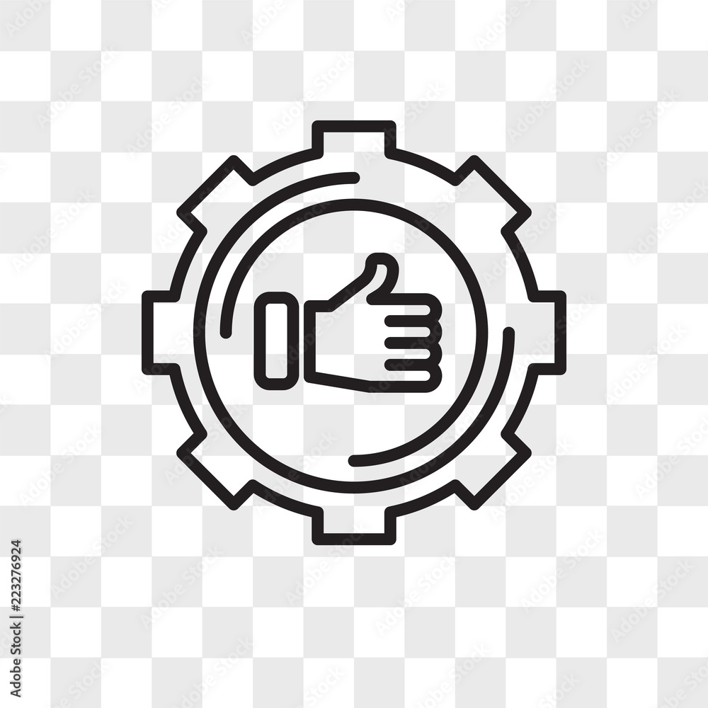 Technical Support vector icon isolated on transparent background ...