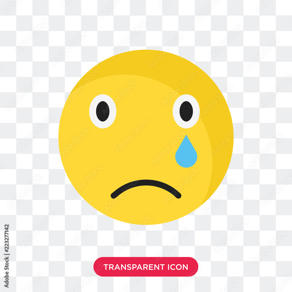Sad smile vector icon isolated on transparent background, Sad smile ...