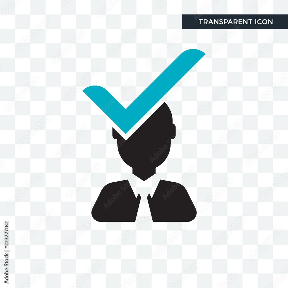 Candidate vector icon isolated on transparent background, Candidate ...