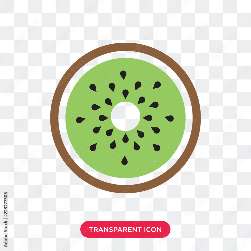 Kiwi vector icon isolated on transparent background, Kiwi logo design ...