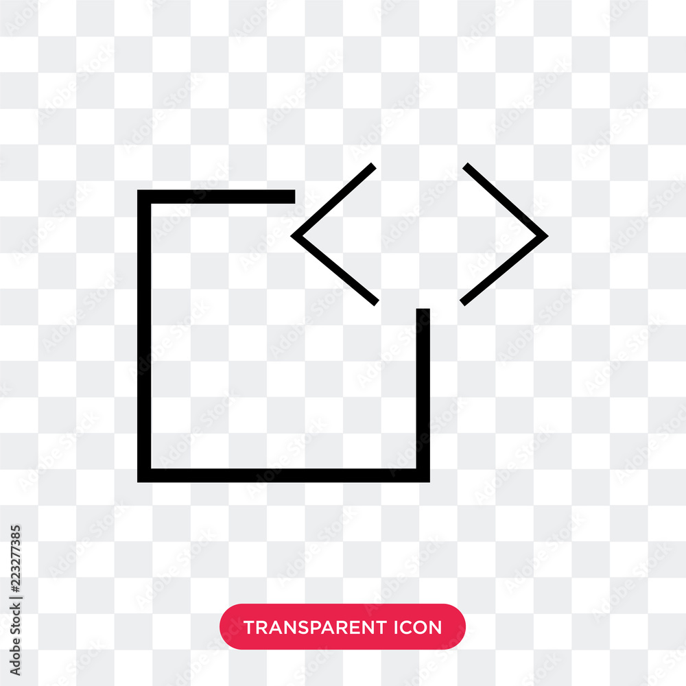 code vector icon isolated on transparent background, code logo design ...