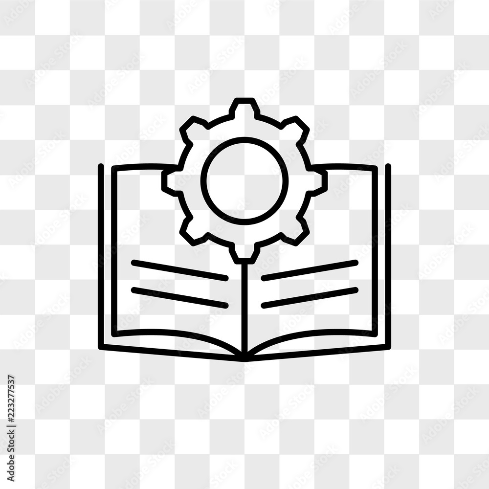 Guide vector icon isolated on transparent background, Guide logo design ...