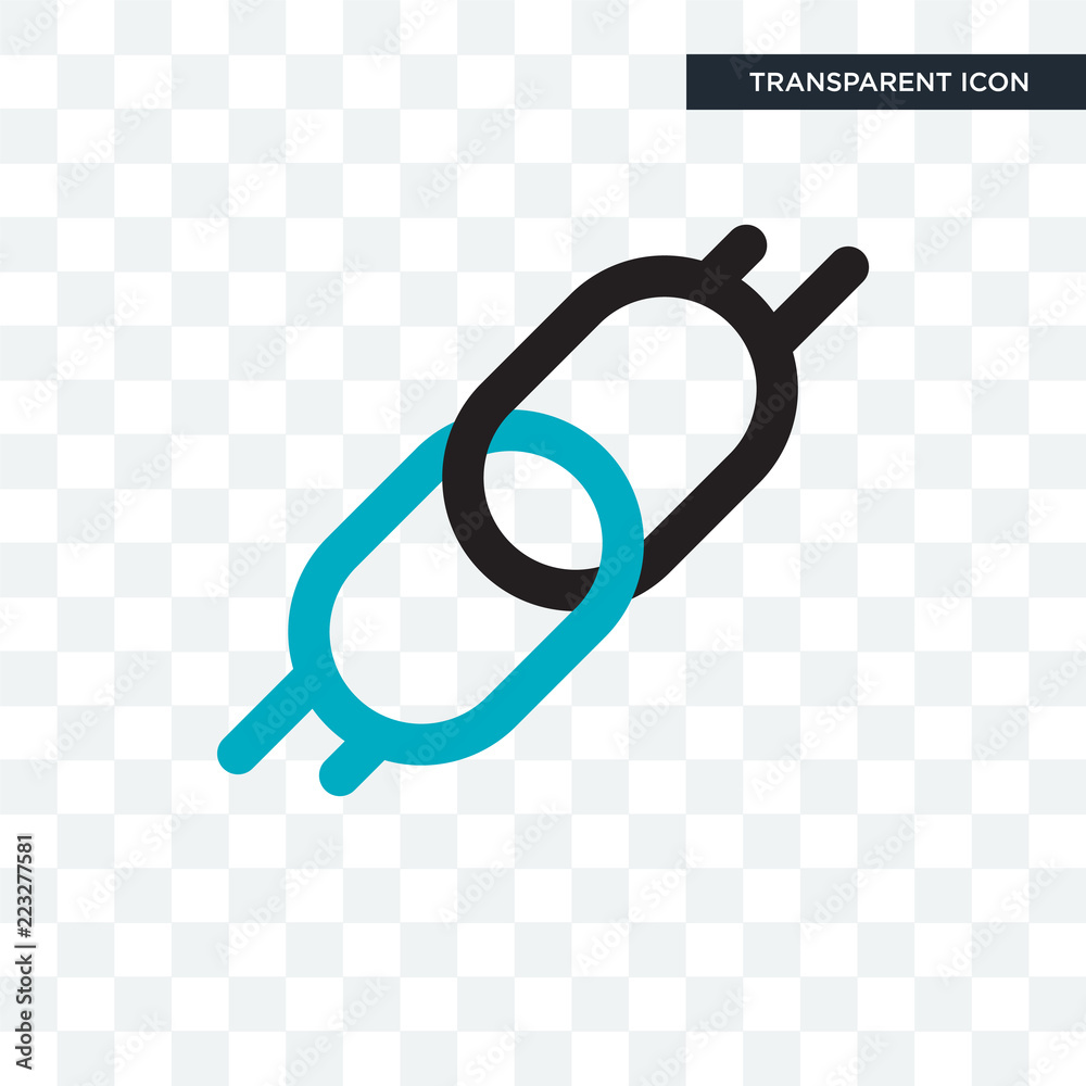 Chain vector icon isolated on transparent background, Chain logo design ...