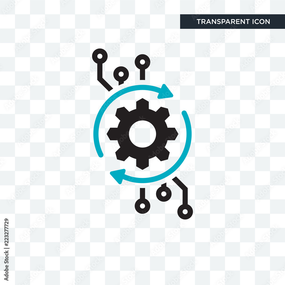 Algorithm vector icon isolated on transparent background, Algorithm ...