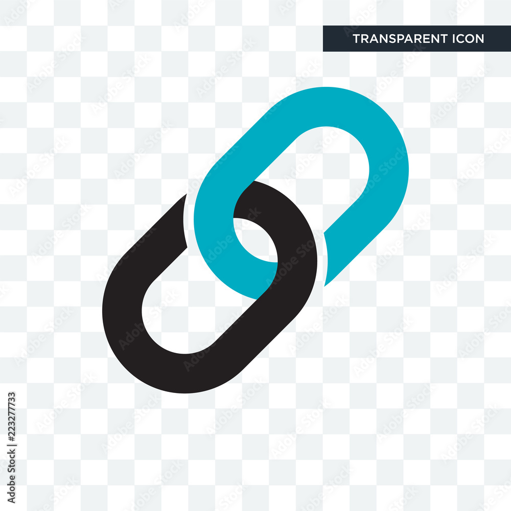 Chain vector icon isolated on transparent background, Chain logo design ...