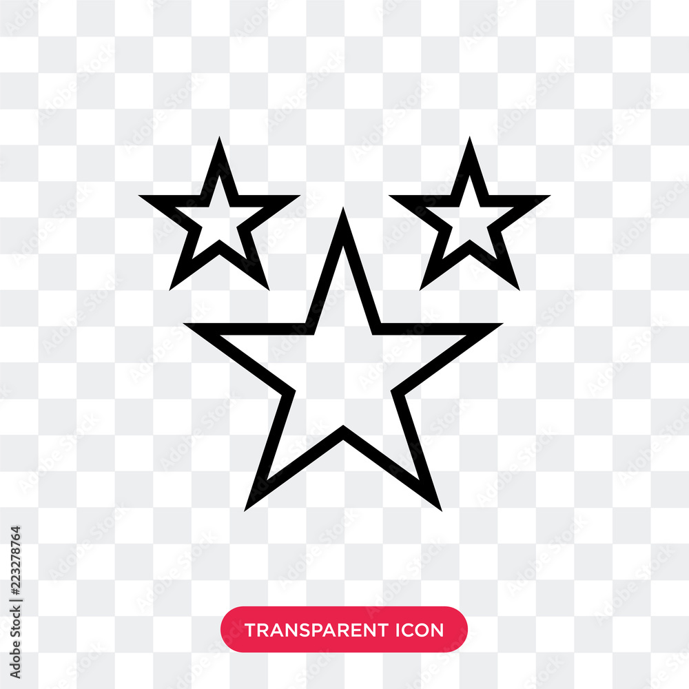Stars vector icon isolated on transparent background, Stars logo design ...