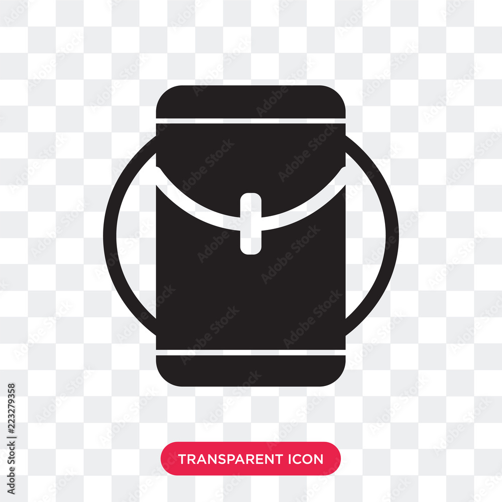 Backpack vector icon isolated on transparent background, Backpack logo ...