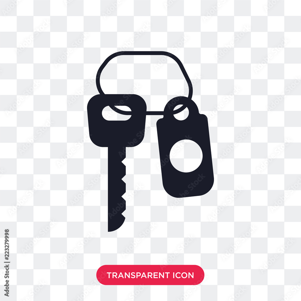 Room key vector icon isolated on transparent background, Room key logo ...
