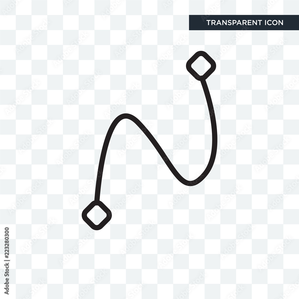 Spline vector icon isolated on transparent background, Spline logo ...