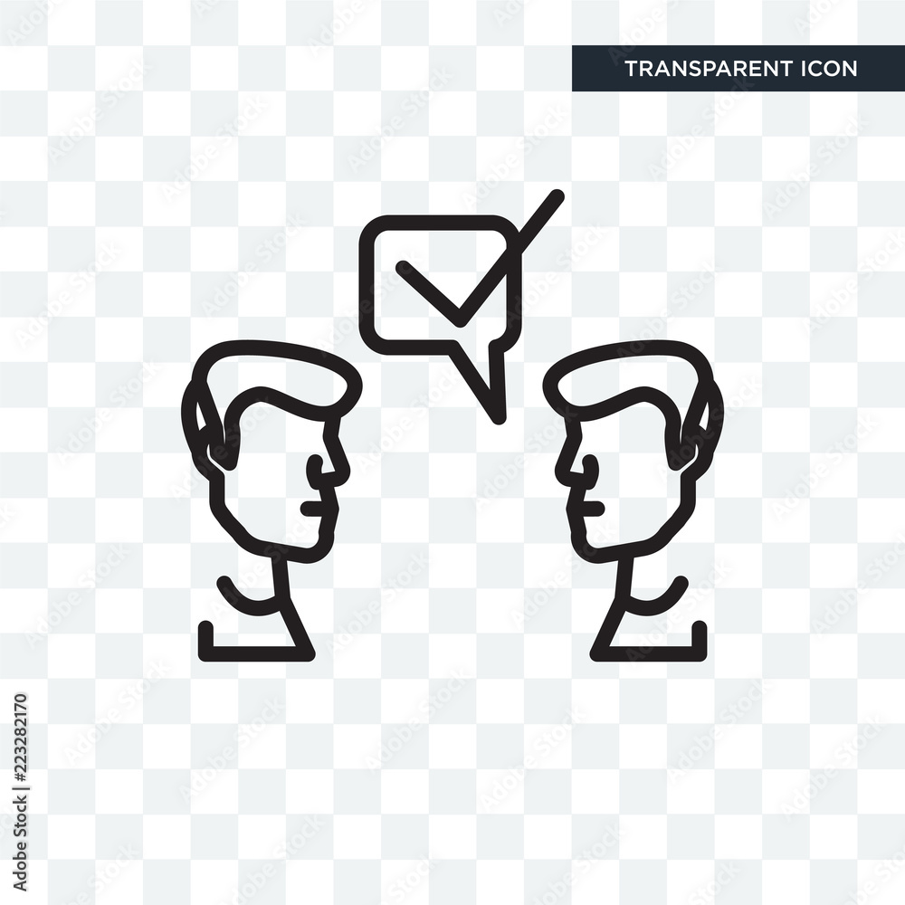 Suggestion vector icon isolated on transparent background, Suggestion ...