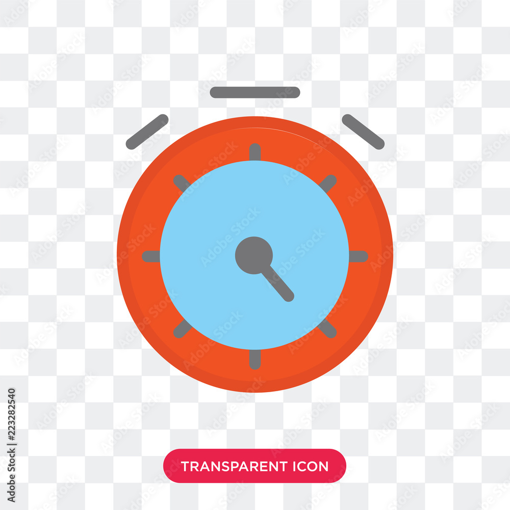 Chronometer vector icon isolated on transparent background, Chronometer logo design Stock Vector ...