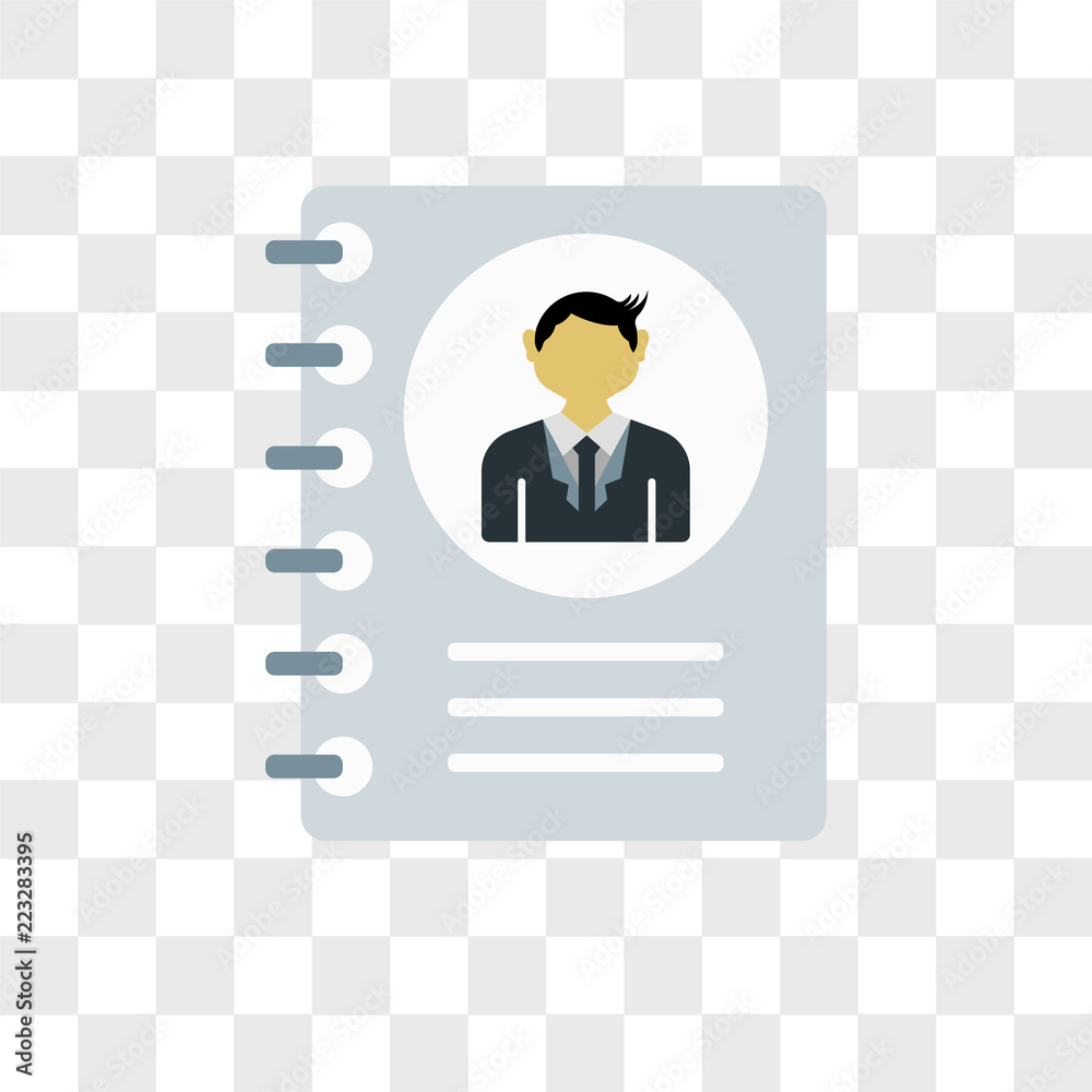 Candidate vector icon isolated on transparent background, Candidate ...