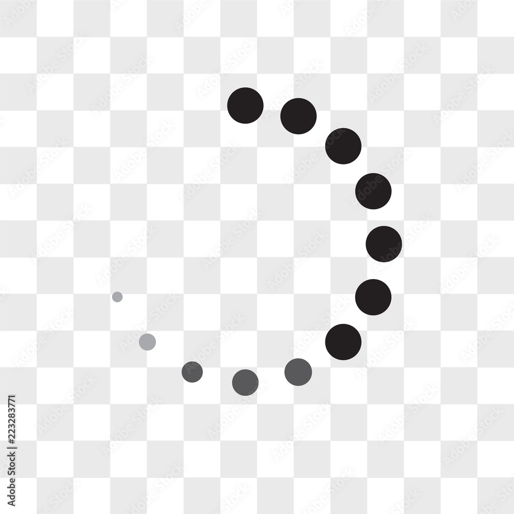 Loading vector icon isolated on transparent background, Loading logo ...