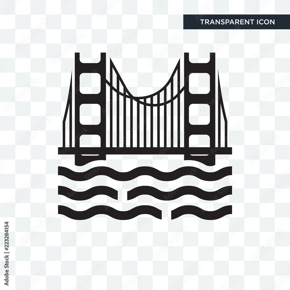 Golden state vector icon isolated on transparent background, Golden ...