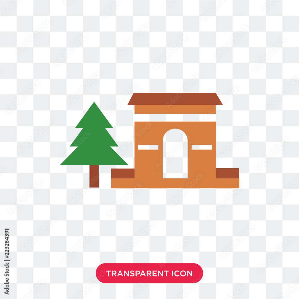 Arch vector icon isolated on transparent background, Arch logo design ...