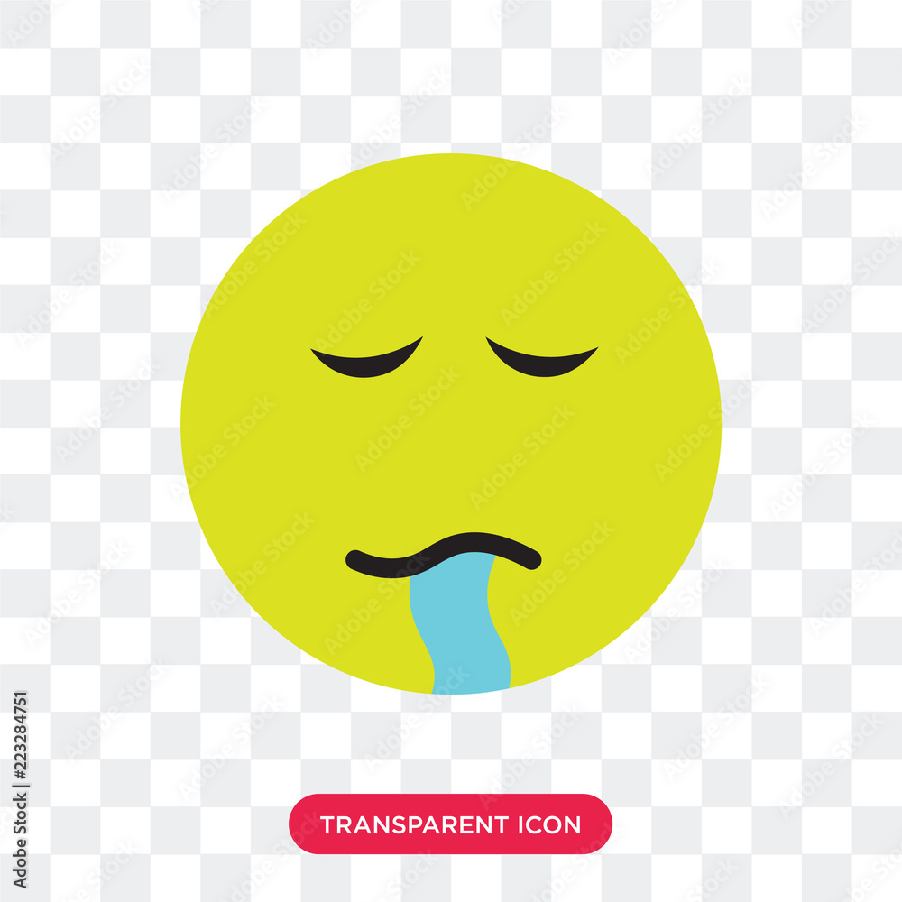 Vomiting vector icon isolated on transparent background, Vomiting logo ...