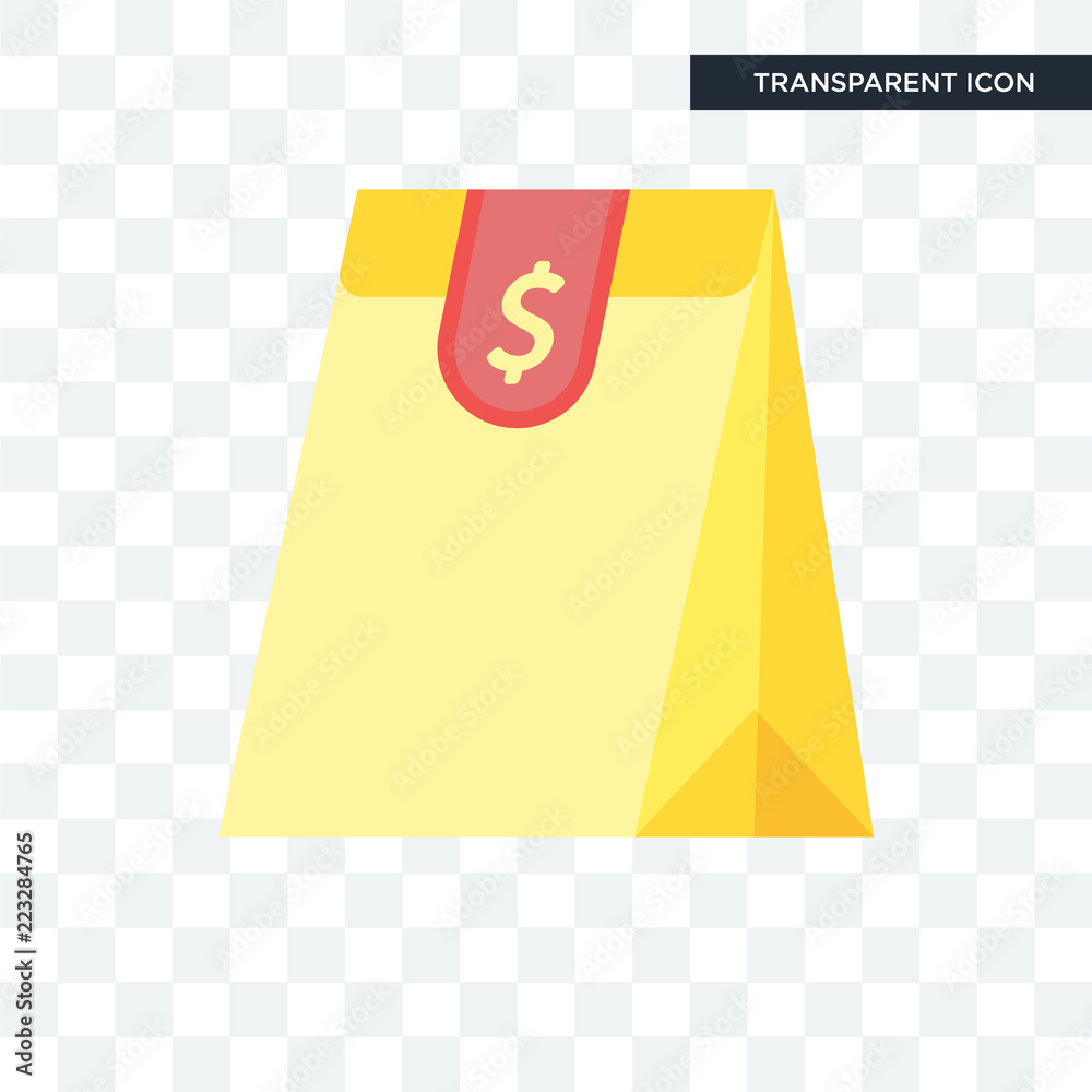 Receipt vector icon isolated on transparent background, Receipt logo ...
