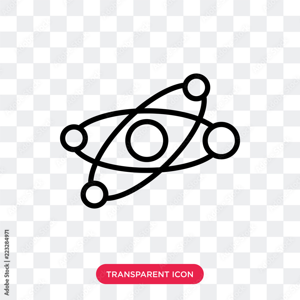 Solar system vector icon isolated on transparent background, Solar ...
