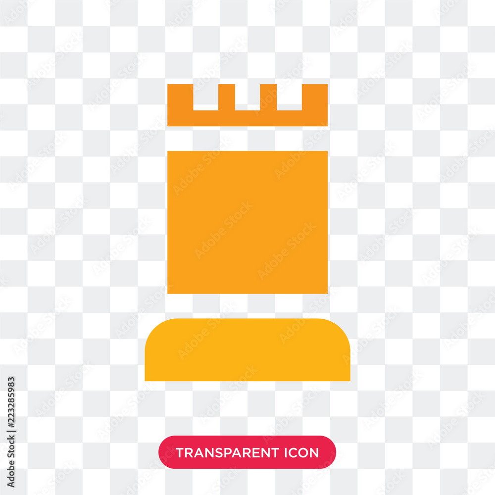 Tower vector icon isolated on transparent background, Tower logo design ...