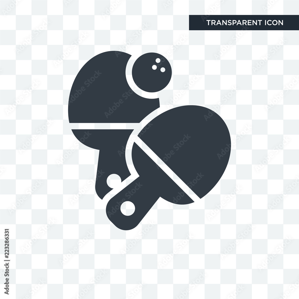 Table tennis vector icon isolated on transparent background, Table ...
